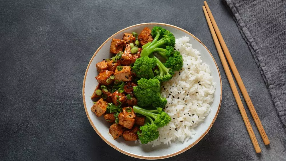 Crispy tofu broccoli