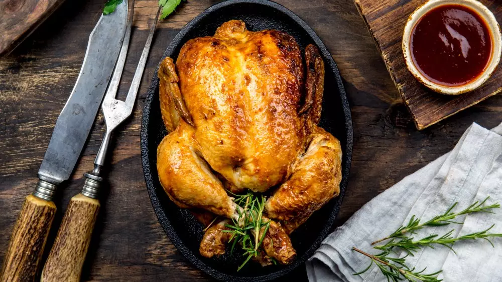 Ganz Réischteren Poulet an engem Air Fryer