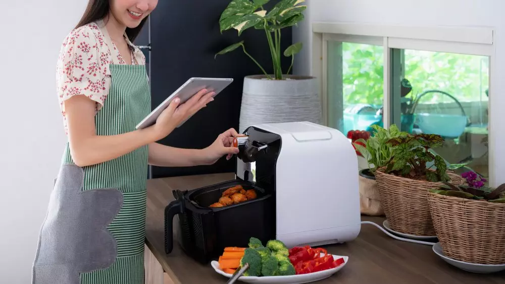 Geméis am Air Fryer