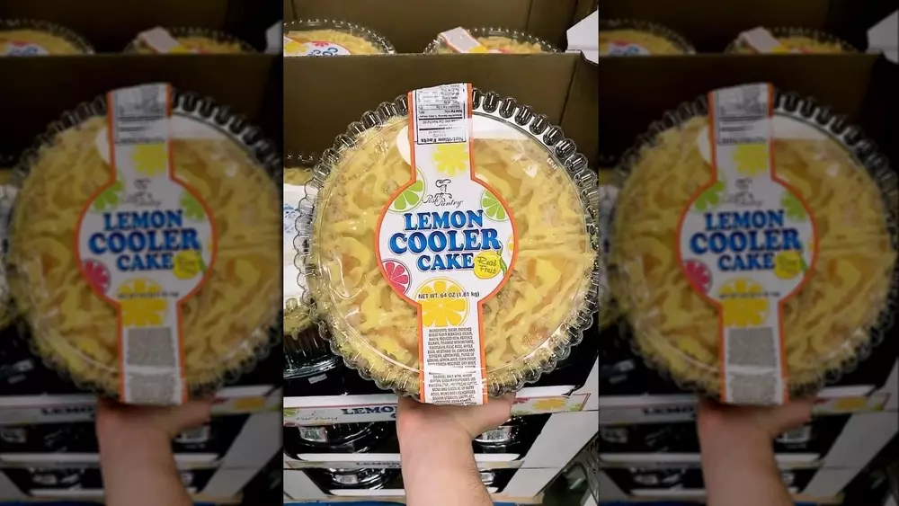 Costco'da limonli sovutgichli tort