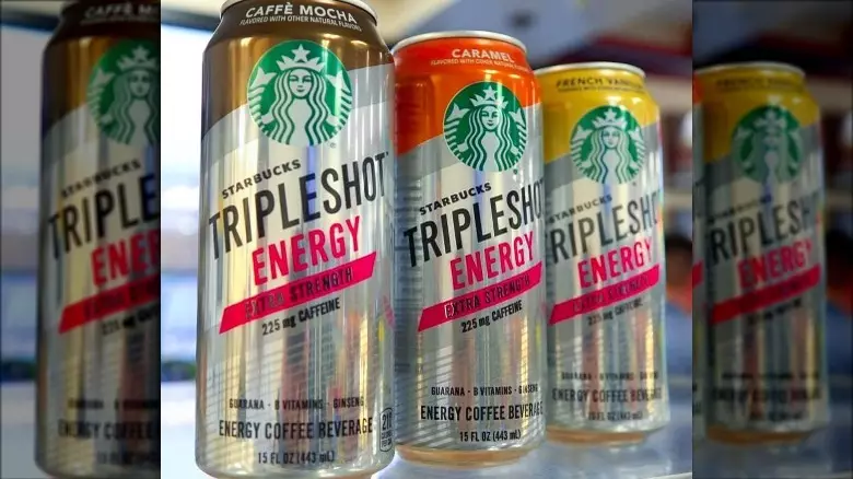 Гуногунии нӯшокиҳои энергетикии Starbucks Tripleshot