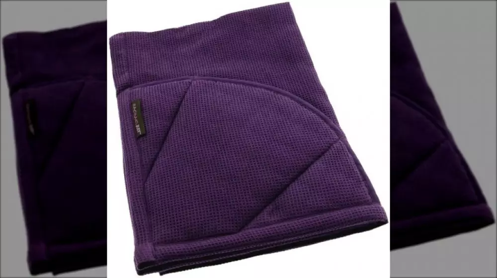 Rachael Ray Moppine multifuncional 2 en 1, toalla de cocina ultra absorbente y soporte para ollas resistente al calor