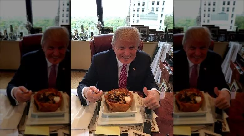 Trump at taco bowl