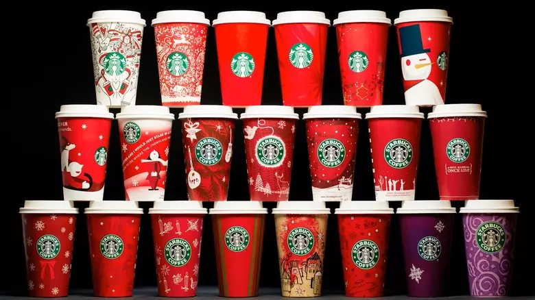 Tazze rosse di Starbucks