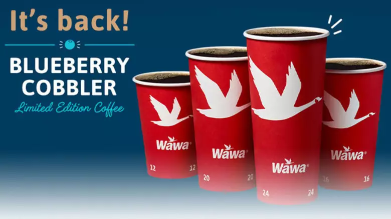 Ограничено издание BlueBerry Cobbler Coffee на Wawa