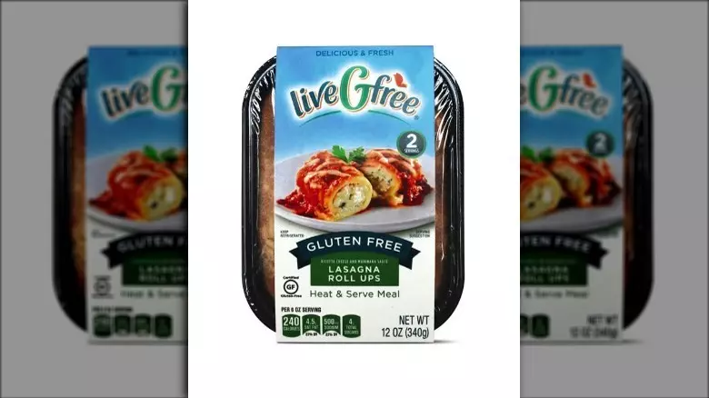 LiveGfree Bezlepkové plněné skořápky a lasagne Roll-Up