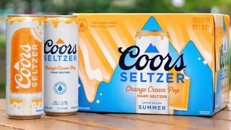 coors seltzer қорапшасы