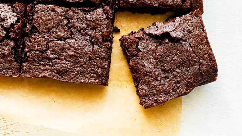 gros plan de brownies