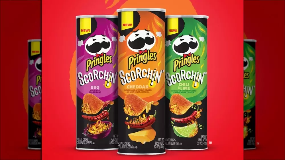 As novas latas de Scorchin' Pringles