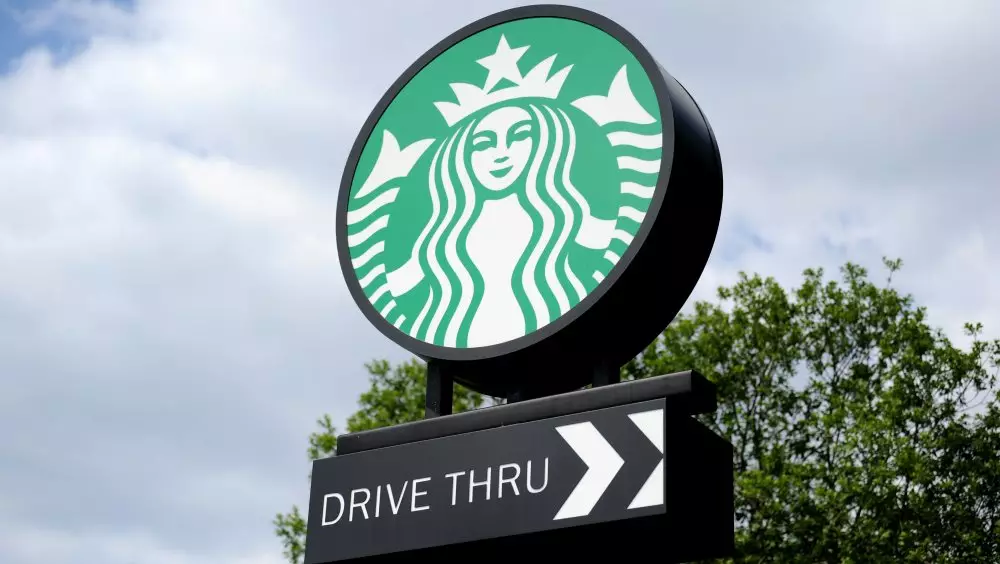 Starbucks conducir a través de la señal