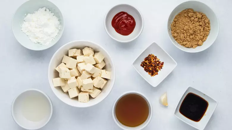 sprøde chili tofu ingredienser