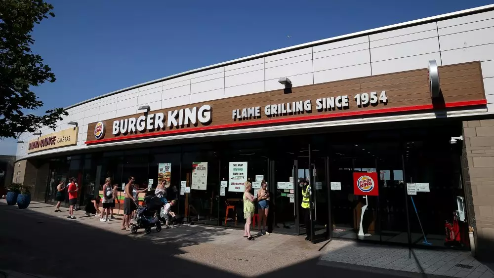 Imenyu yenani lokuqala le-burger king