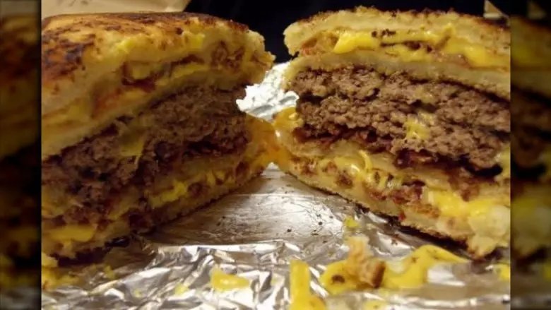 Five Guys Burgers and Fries Double Grilled Cheese Burger