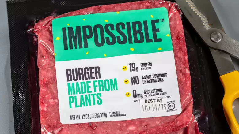 پتی همبرگر بدون گوشت Impossible Foods