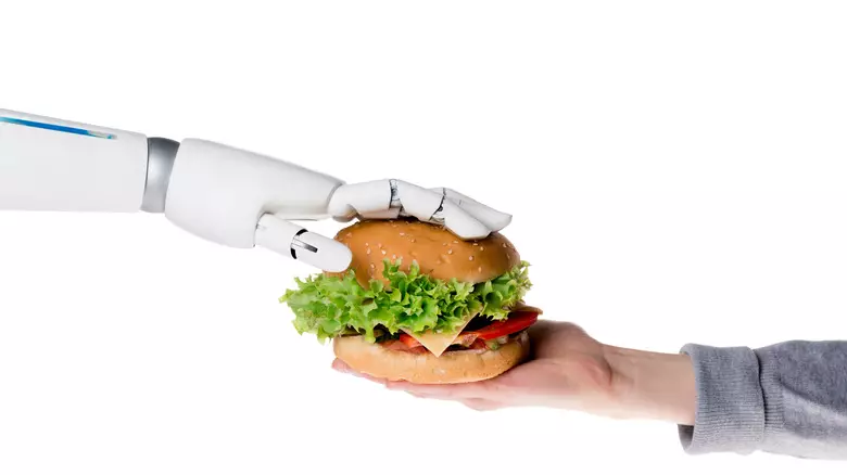 Roboter-Fast-Food-Mitarbeiter