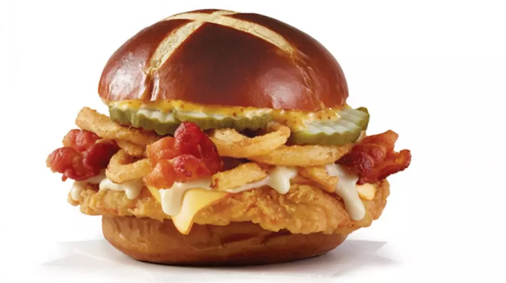 Wendy's Pretzel Bacon Pub Homestyle Chicken Sandwich