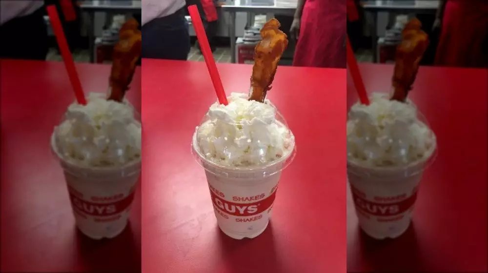 Five Guys bacon milkshake