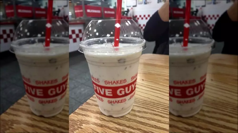 Five Guys Bacon milkshake