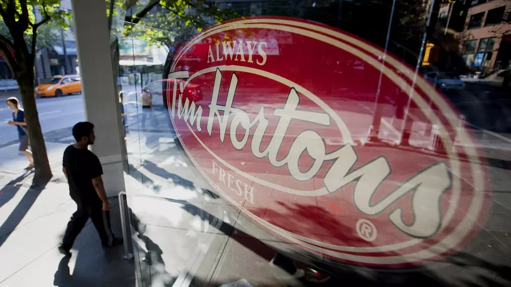 Tim Hortons okno znamení