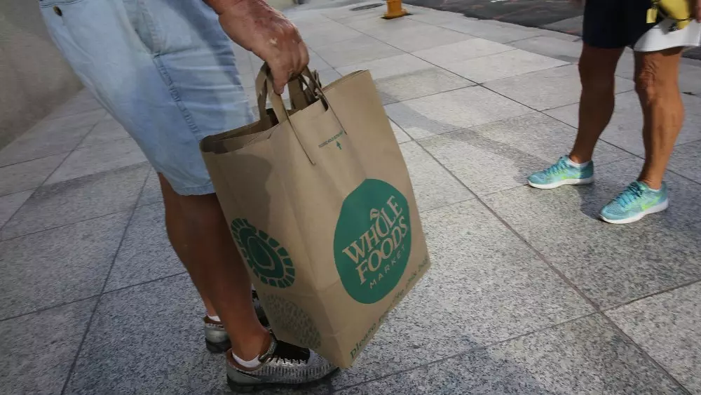 Whole Foods alışveriş çantası