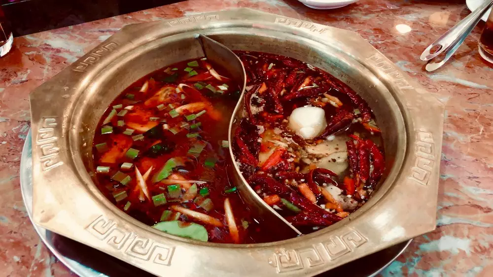 Sichuan mala hotpot