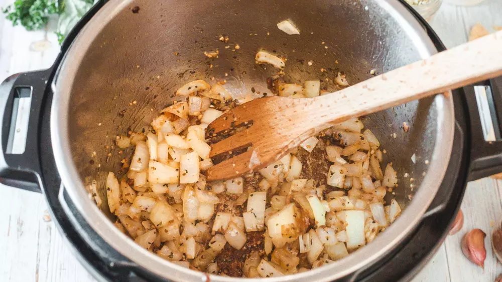 cebola refogada no Instant Pot